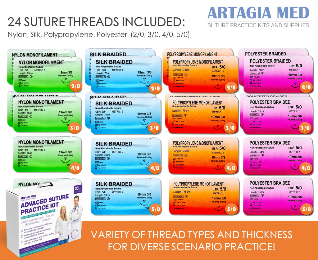 Advanced Suturing Practice Kit for Medical Students (35-Piece) – Lates ...